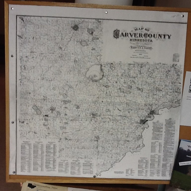 1880 Carver County Map | Carver County Historical Society